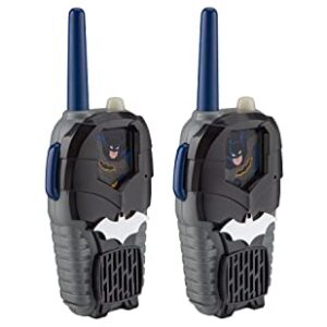 Batman Toy Walkie Talkies for Kids, Static Free Indoor and Outdoor Toys for Boys with Light Up Graphics Designed for Fans of Batman Toys