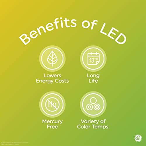 GE Relax LED Light Bulbs, 60 Watt Eqv, Soft White, A19 Standard Bulbs (4 Pack)