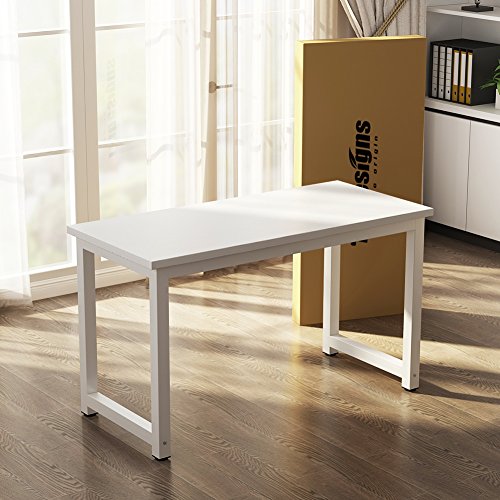 Tribesigns Modern Simple Style Computer Desk PC Laptop Study Table Workstation for Home Office White