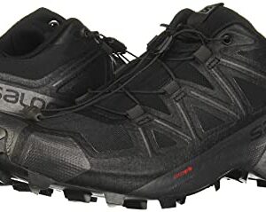 Salomon Speedcross 5 Trail Running Shoes for Women, Black/Black/Phantom, 7.5