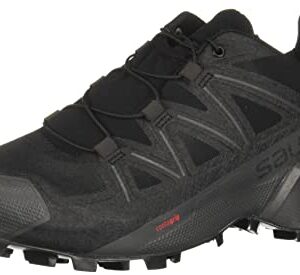 Salomon Speedcross 5 Trail Running Shoes for Men, Black/Black/Phantom, 11