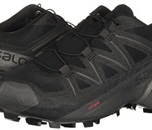 Salomon Speedcross 5 Trail Running Shoes for Men, Black/Black/Phantom, 11