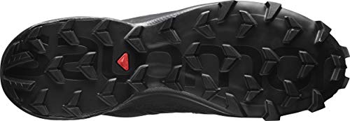 Salomon Speedcross 5 Trail Running Shoes for Men, Black/Black/Phantom, 11