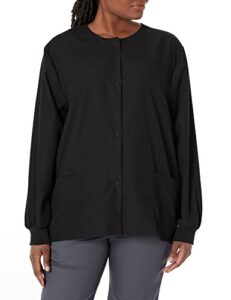 just love womens solid jacket 4501-blk-m black