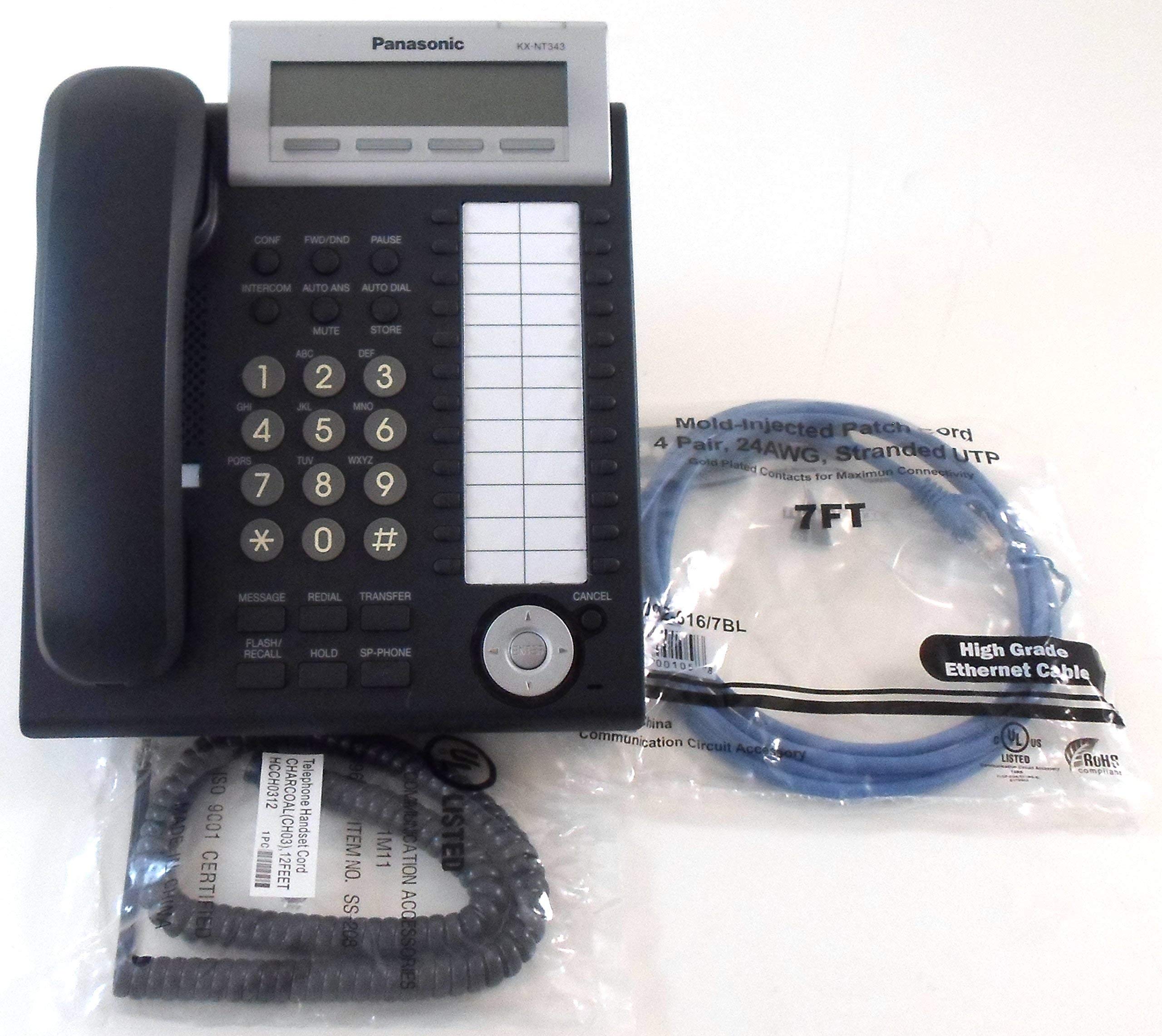 Panasonic KX-NT343 IP Phone Black (Renewed)