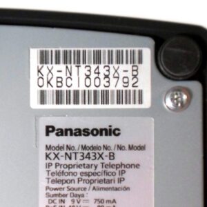 Panasonic KX-NT343 IP Phone Black (Renewed)