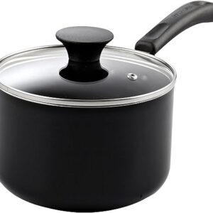 Cook N Home Nonstick Saucepan, 2 quart, Black