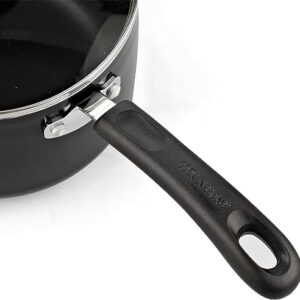 Cook N Home Nonstick Saucepan, 2 quart, Black