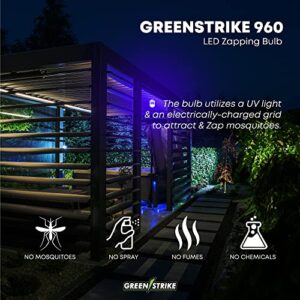 GREENSTRIKE LED Zapping Light Bulb | 2 in 1 Mosquito Led Zapper and Light Bulb | Lamp-Led Electronic Insect & Fly Zapper | Keeps Bugs Away | Attracts & Zaps All Type of Insects | Universal Fit