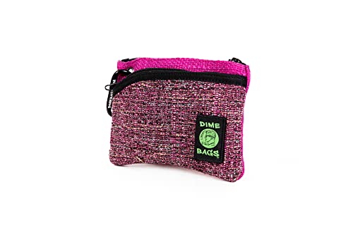 DIME BAGS Zipline | Hemp Wallet with Zipper Closure (8 inch, Magenta)