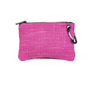 DIME BAGS Zipline | Hemp Wallet with Zipper Closure (8 inch, Magenta)