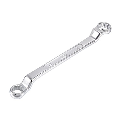 uxcell 5.5mm x 7mm Metric 12 Point Offset Double Box End Wrench Chrome Plated, Cr-V