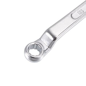 uxcell 5.5mm x 7mm Metric 12 Point Offset Double Box End Wrench Chrome Plated, Cr-V