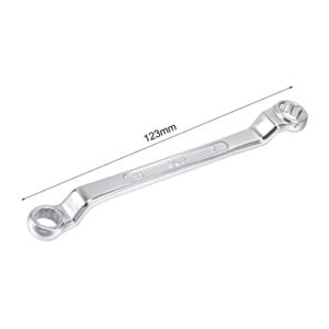 uxcell 5.5mm x 7mm Metric 12 Point Offset Double Box End Wrench Chrome Plated, Cr-V