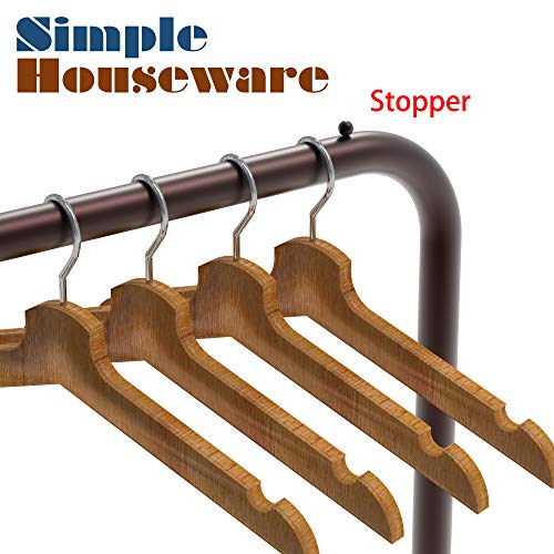 Simple Houseware Clothing Rack with Industrial Pipe and Bottom Shelves, Bronze