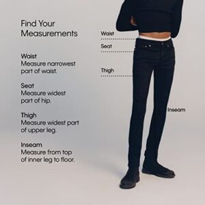 Calvin Klein Men Skinny Fit Jeans, Black, 32W x 30L