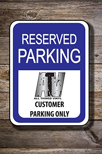 Reserved Parking or Curbside Pickup Sign With Your Custom Message - 12 x 18" Aluminum Sign