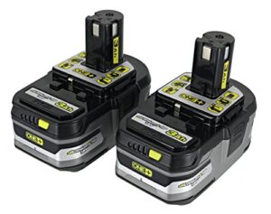 (2) ryobi one+ 18v lithium plus hp batteries 3ah li-ion p191