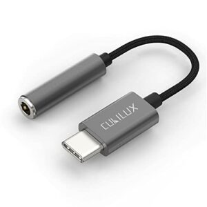 cubilux usb c headphone adapter [96khz/24bit dac] compatible with new usb c ipad 10, ipad pro 11”/12.9”, ipad air 5/4 ipad mini 6 gen, type c to 3.5mm audio dongle