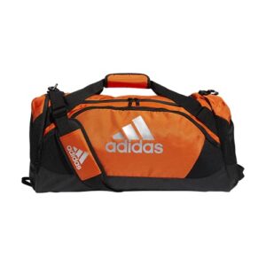 adidas team issue 2 medium duffel bag team orange, one size