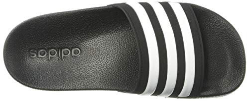 adidas Adilette Shower Slides, Core Black/White/Core Black, 5 US Unisex Big Kid