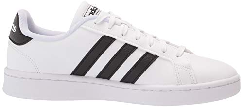 adidas Women's Grand Court Shoe, White/Black/White, 8