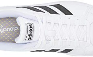 adidas Women's Grand Court Shoe, White/Black/White, 8