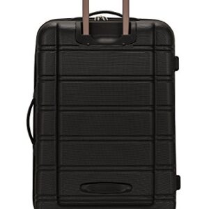 Rockland Melbourne Hardside Expandable Spinner Wheel Luggage, Black, Checked-Large 28-Inch