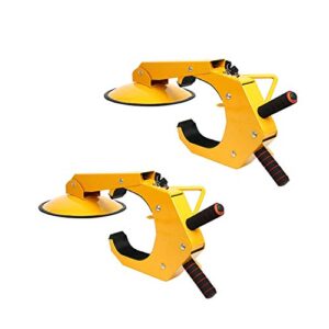 yaetek 2pcs wheel lock clamp adjustable tire boot lock anti-theft lock clamp boot tire claw for parking car truck rv boat trailer - 2 pack