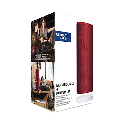 Ultimate Ears Megaboom 3 Portable Wireless Bluetooth Speaker (Powerful Sound + Thundering Bass, Bluetooth, Magic Button, Waterproof, Battery 20 Hours) - Sunset Red