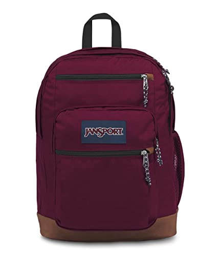 JanSport Cool Backpack with 15-inch Laptop Sleeve, Russet Red - Large Computer Bag Rucksack with 2 Compartments, Ergonomic Straps - Bookbag for Men, Women