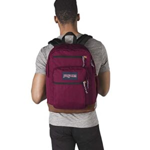 JanSport Cool Backpack with 15-inch Laptop Sleeve, Russet Red - Large Computer Bag Rucksack with 2 Compartments, Ergonomic Straps - Bookbag for Men, Women