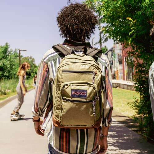 JanSport Cool Backpack with 15-inch Laptop Sleeve, Russet Red - Large Computer Bag Rucksack with 2 Compartments, Ergonomic Straps - Bookbag for Men, Women