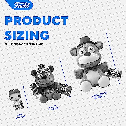 Funko Plush: Five Nights at Freddy's (FNAF) Pizza Sim: Rockstar Freddy Fazbear - FNAF Pizza Simulator - Collectible Soft Plush - Birthday Gift Idea - Official Merchandise - Stuffed