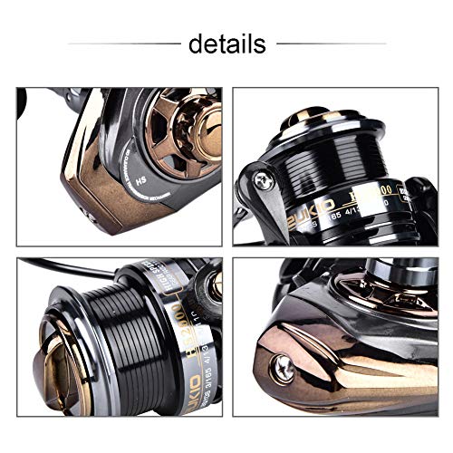 Closed Face Fishing Reels Coarse,Baitcaster Reel,DEUKIO Baitcasting Fishing Reel High Speed 7.1:1 Gear Ratio for Quick Casting,3D Super Light Design(H 000)