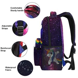 ZZKKO Space Galaxy Animal Unicorn Boys Girls School Computer Backpacks Book Bag Travel Hiking Camping Daypack…