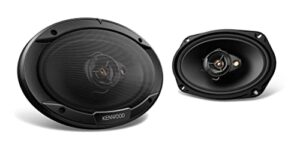 kenwood kfc-6966r road series car speakers (pair) - 6"x9" 3-way car coaxial speakers, 400w, 4-ohm impedance, polypropylene woofer & electro-dynamic tweeter, heavy duty magnet design