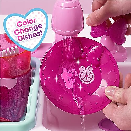 Minnie's Happy Helpers Magic Sink Set, Pretend Play Working Sink, Officially Licensed Kids Toys for Ages 3 Up by Just Play