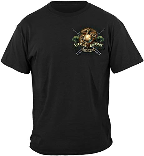 United States Marine Corps | Devil Dog First in Last Out Shirt ADD56-MM108L