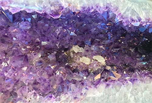 CSFOTO 7x5ft Background for Bright Violet Texture from Natural Amethyst Photography Backdrop Crystal Quartz Jewellery Sparkle Brilliance Ornament Gemstone Photo Studio Props Polyester Wallpaper