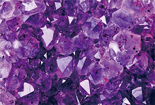 CSFOTO Polyester 7x5ft Crystal Backdrop Bright Violet Texture Amethyst Backdrop Crystal Quartz Jewellery Sparkle Brilliance Ornament Gemstone Background for Photography