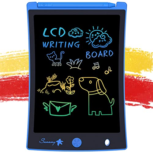 LCD Writing Tablet,Electronic Writing &Drawing Board Doodle Board,Sunany 8.5" Handwriting Paper Drawing Tablet Gift for Kids and Adults at Home,School and Office (Blue)