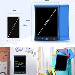 LCD Writing Tablet,Electronic Writing &Drawing Board Doodle Board,Sunany 8.5" Handwriting Paper Drawing Tablet Gift for Kids and Adults at Home,School and Office (Blue)