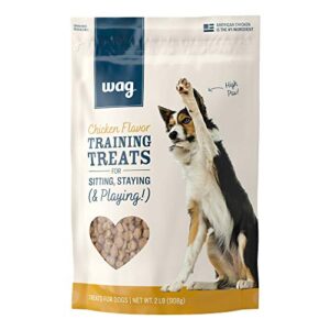 amazon brand – wag chicken flavor training treats for dogs, 2 lb. bag (32 oz)