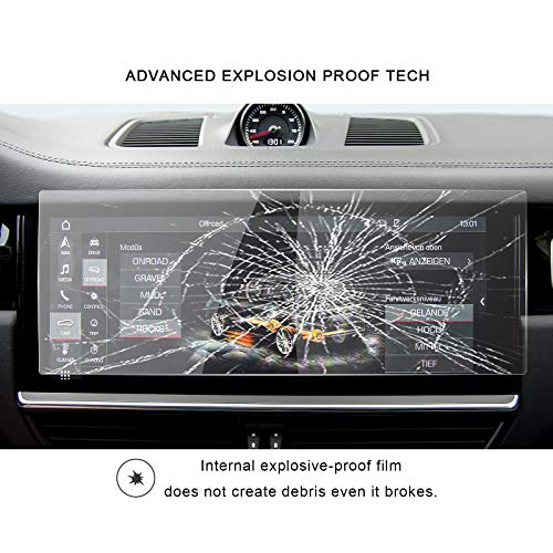 R RUIYA 2019 2020 2021 2022 Porsche Cayenne 12.3Inch Display Navigation Screen Protector, HD Clear TEMPERED GLASS Screen Guard Shield Scratch-Resistant Ultra HD Extreme Clarity