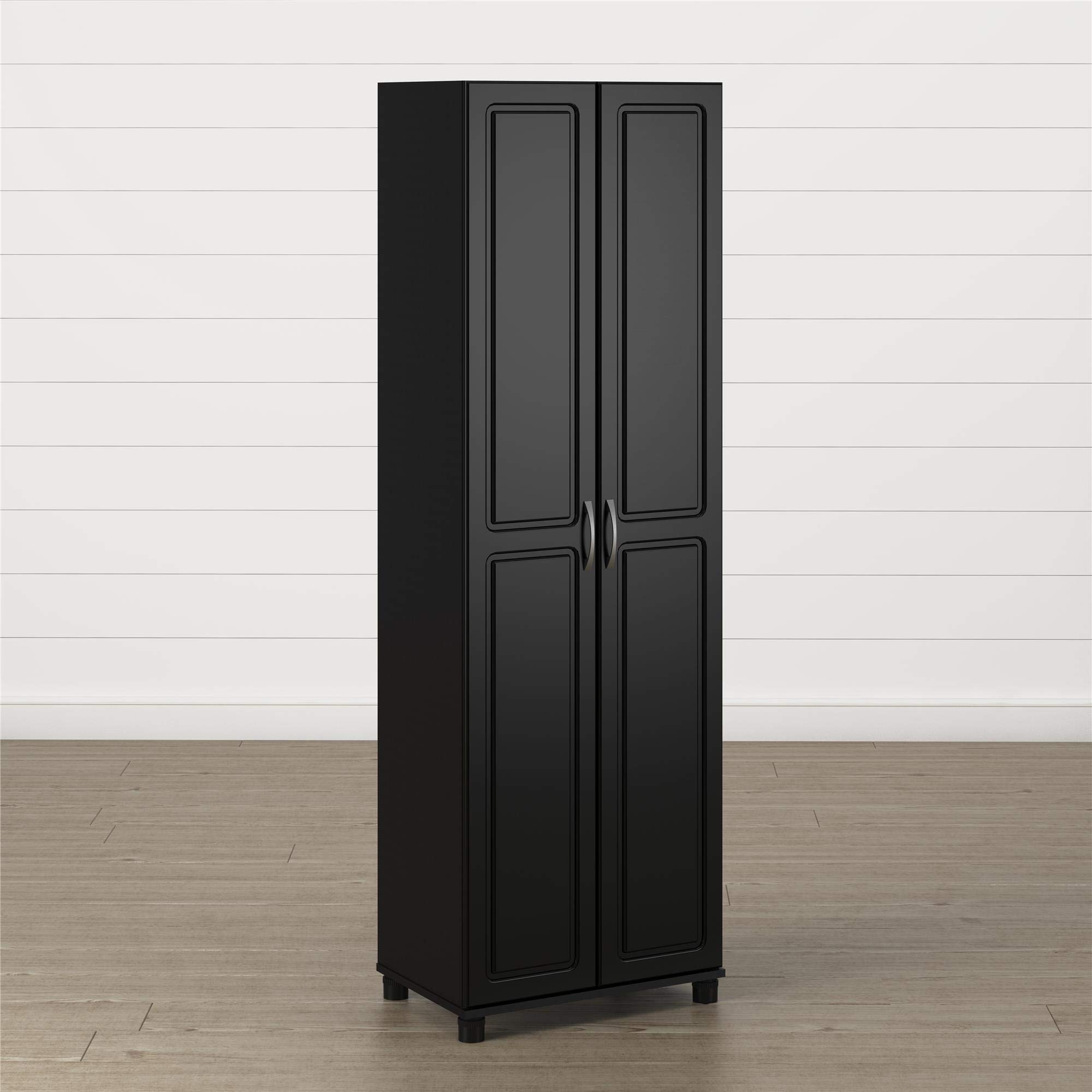 SystemBuild Kendall 24" Utility Storage Cabinet - Black