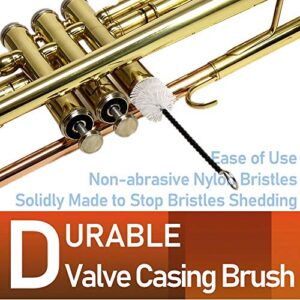 Libretto Trumpet (Cornet) ALL-INCLUSIVE Care Kit w/Instructions: Valve Oil+Slide Grease+Cleaning Cloth+Mouthpiece/Valve/Bore Brushes, Giftable Handy Case, Time to Clean & Extend Life of your Trumpet!