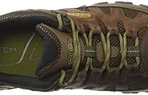 KEEN Men's Targhee Vent Low Height Breathable Hiking Shoes, Cuban/Antique Bronze, 10.5