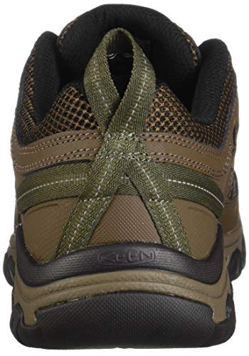 KEEN Men's Targhee Vent Low Height Breathable Hiking Shoes, Cuban/Antique Bronze, 10.5