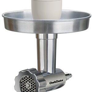 Chef'sChoice Food Grinder Attachment, One Size, Cast Metal